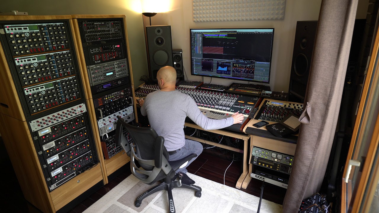 mixing mastering FCU track at the home studio on the rupert neve 5088 ...