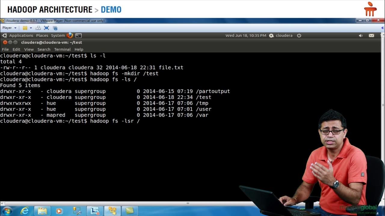Hadoop and linux commands - YouTube
