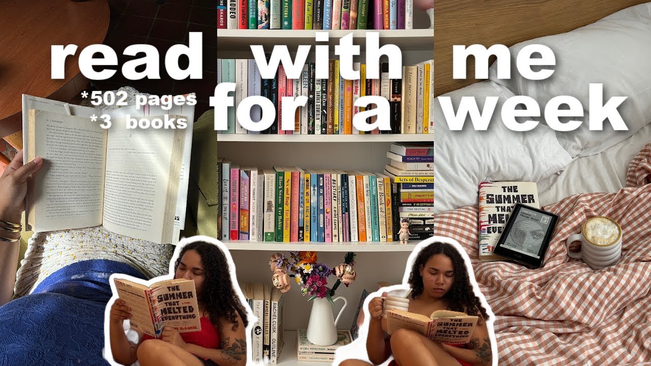 read with me for a week 📖📹 how much can i read in a week? | reading ...