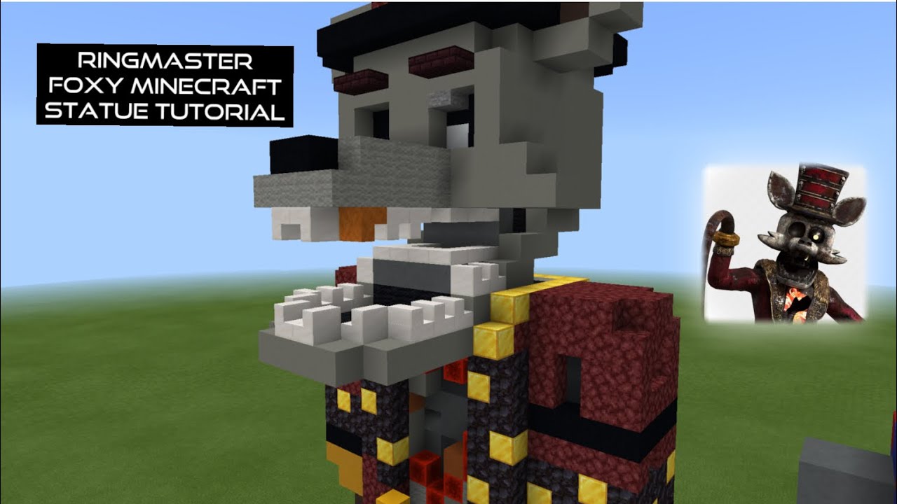 Ringmaster Foxy Minecraft Statue Tutorial (Five Nights at Freddy’s AR ...