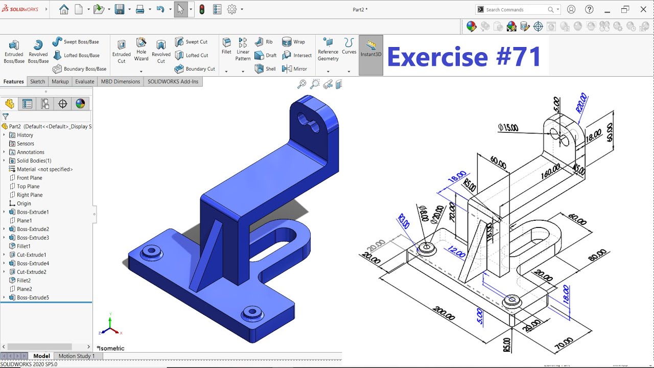 ☑️Solidworks Exercise #71 | Solidworks Tutorial for beginners. - YouTube