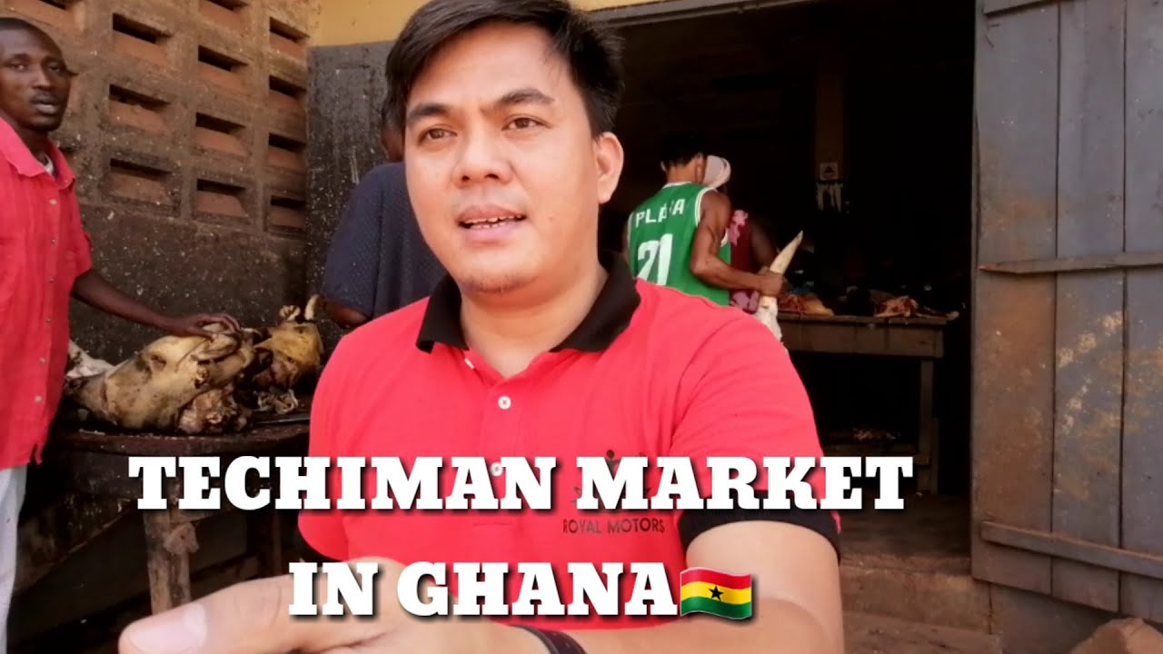 PINOY IN GHANA I TECHIMAN MARKET VLOG#1 - YouTube