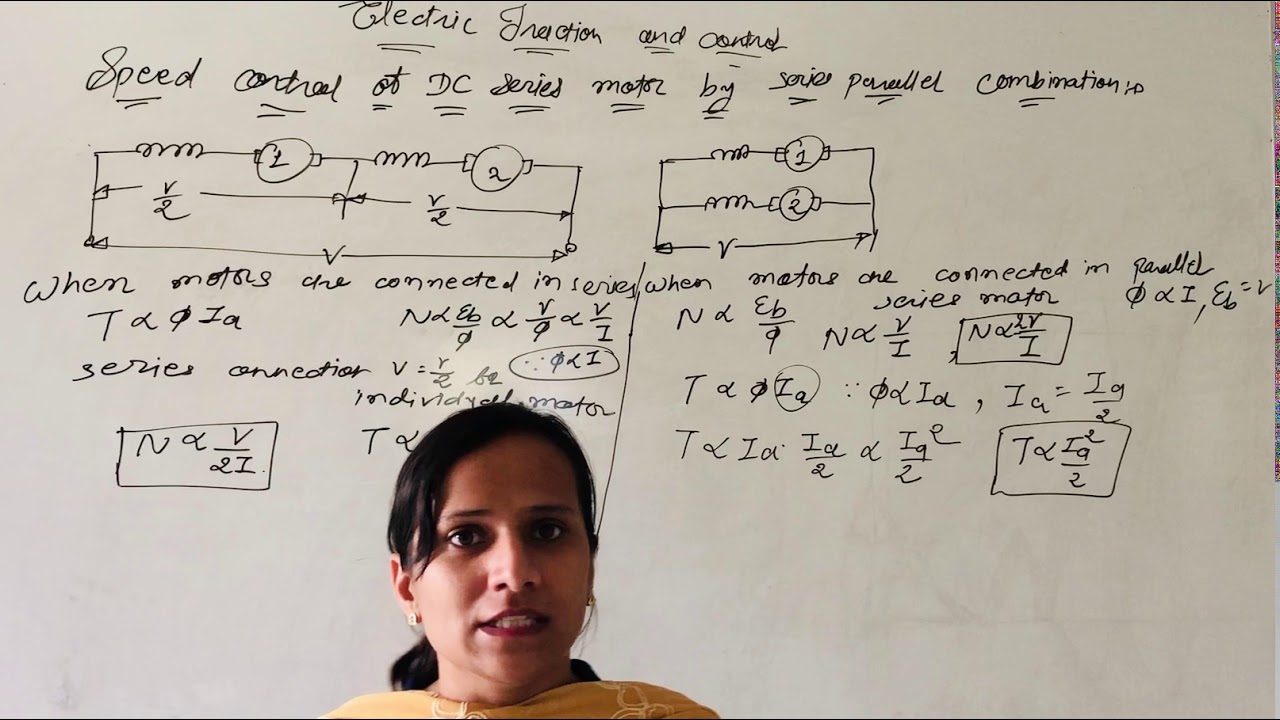 speed control of dc series motor by series parallel combination - YouTube