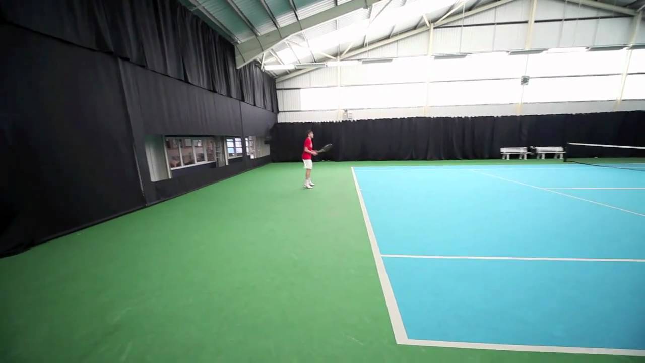 Tennis - practice hit at The Essex - YouTube