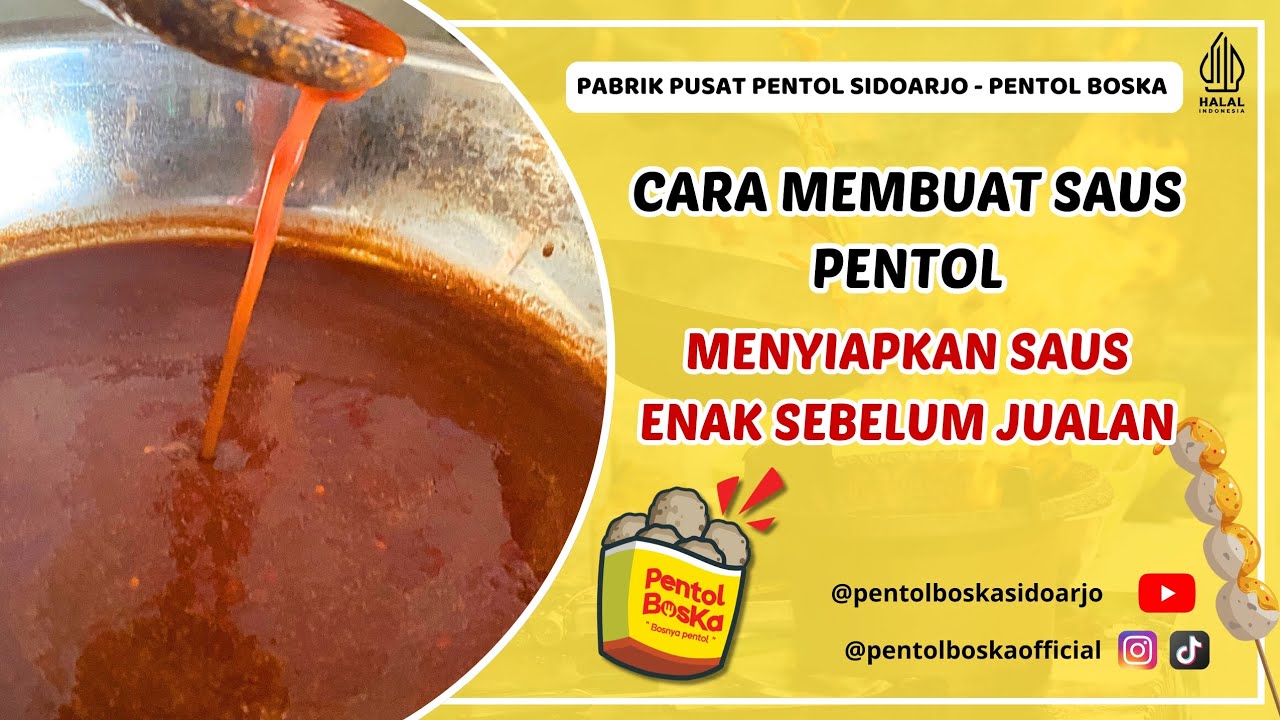 Cara Membuat & Menyiapkan Saus Pentol Enak Sebelum Jualan🥳 (Pabrik ...