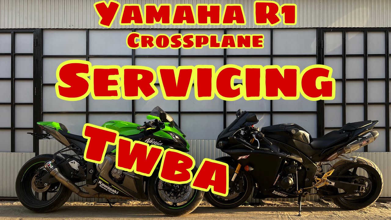 Yamaha R1 crossplane servicing twba - YouTube