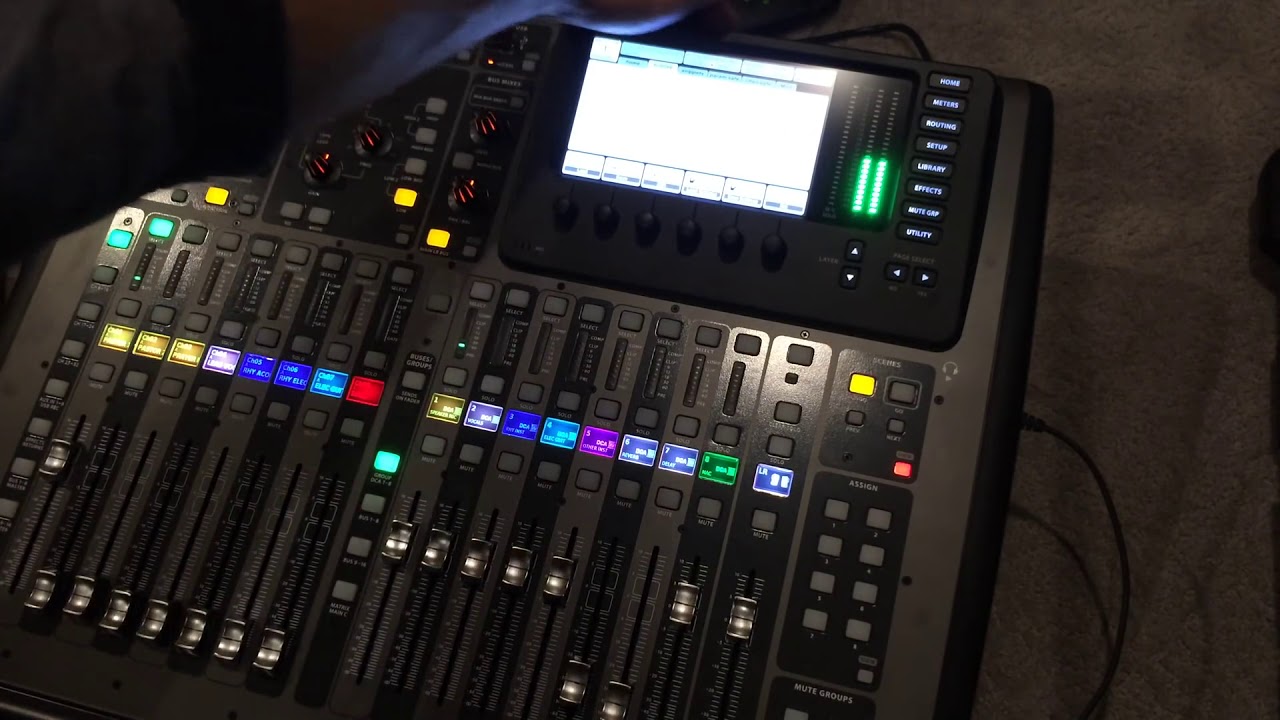 Behringer x32 Compact Tutorial 1 Setup and Layout - YouTube