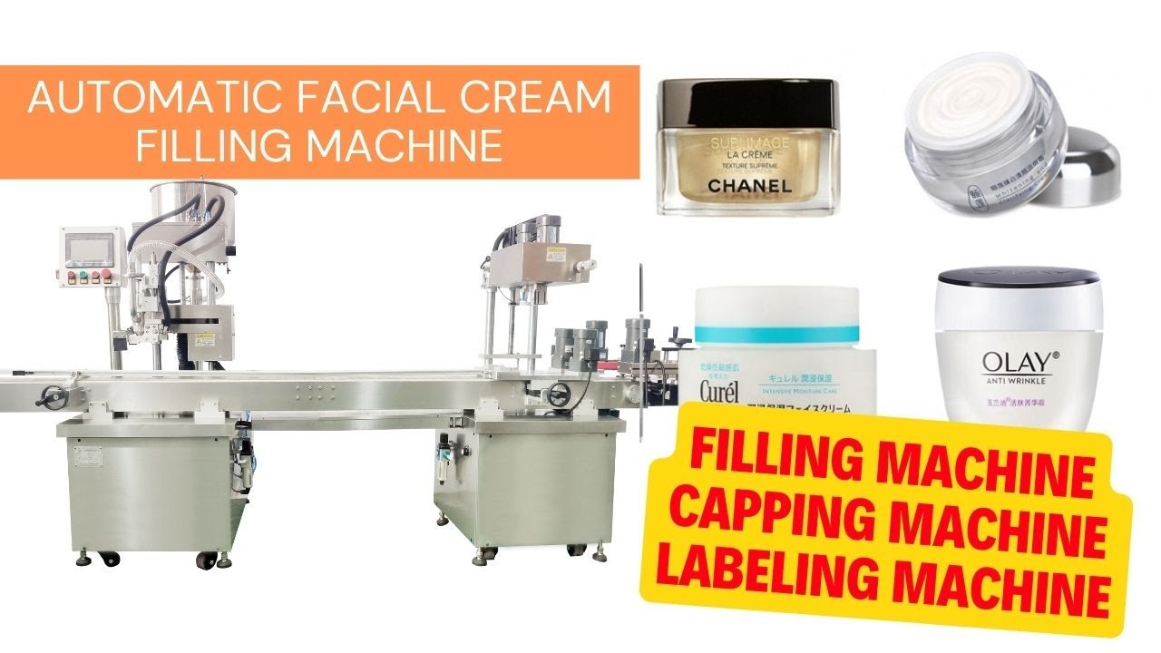 Skin care cream automatic filling machine｜Single head cream filling ...