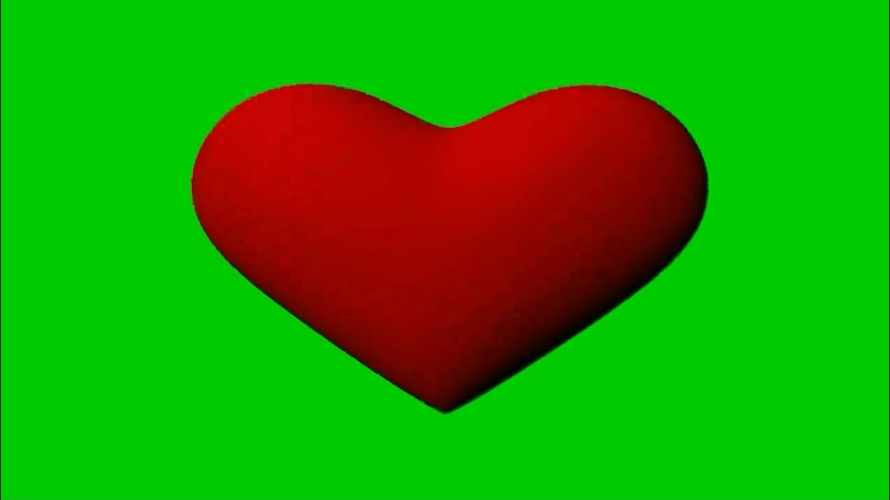 Heartbeat green screen with sound HD fx effect. Green screen heart ...