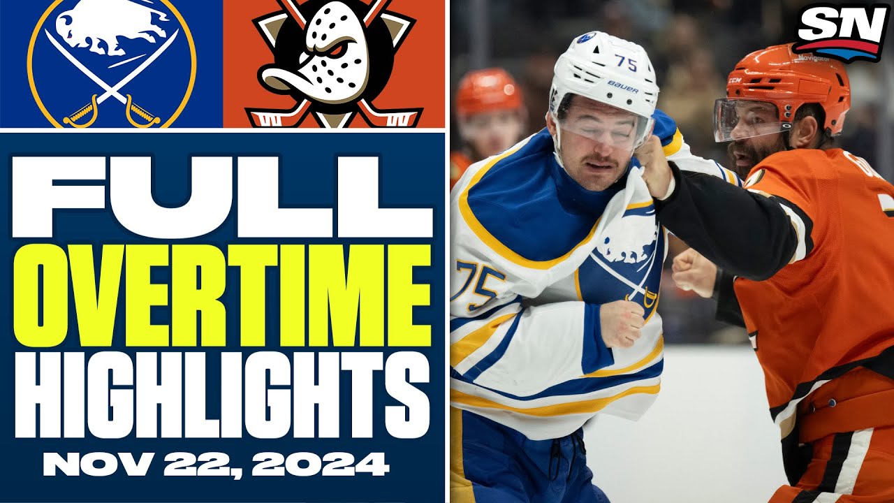 Buffalo Sabres at Anaheim Ducks | FULL Overtime Highlights - November ...