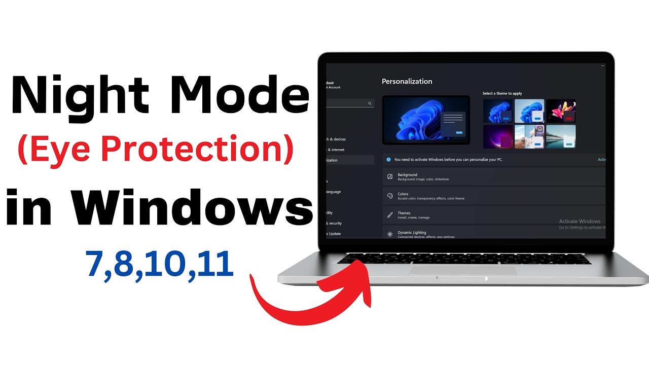 enable night mode in windows 11 | Enable Eye Protection Mode in Windows ...