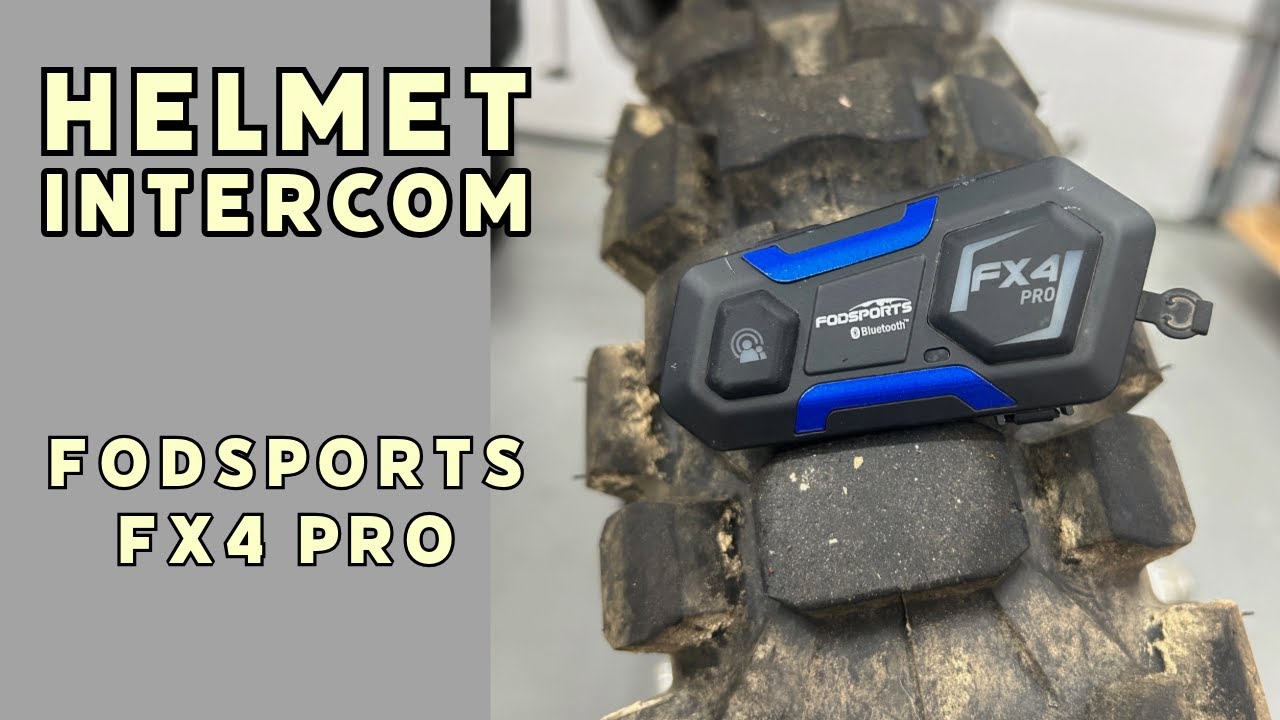 FodSports FX4 Pro Helmet Intercom - YouTube
