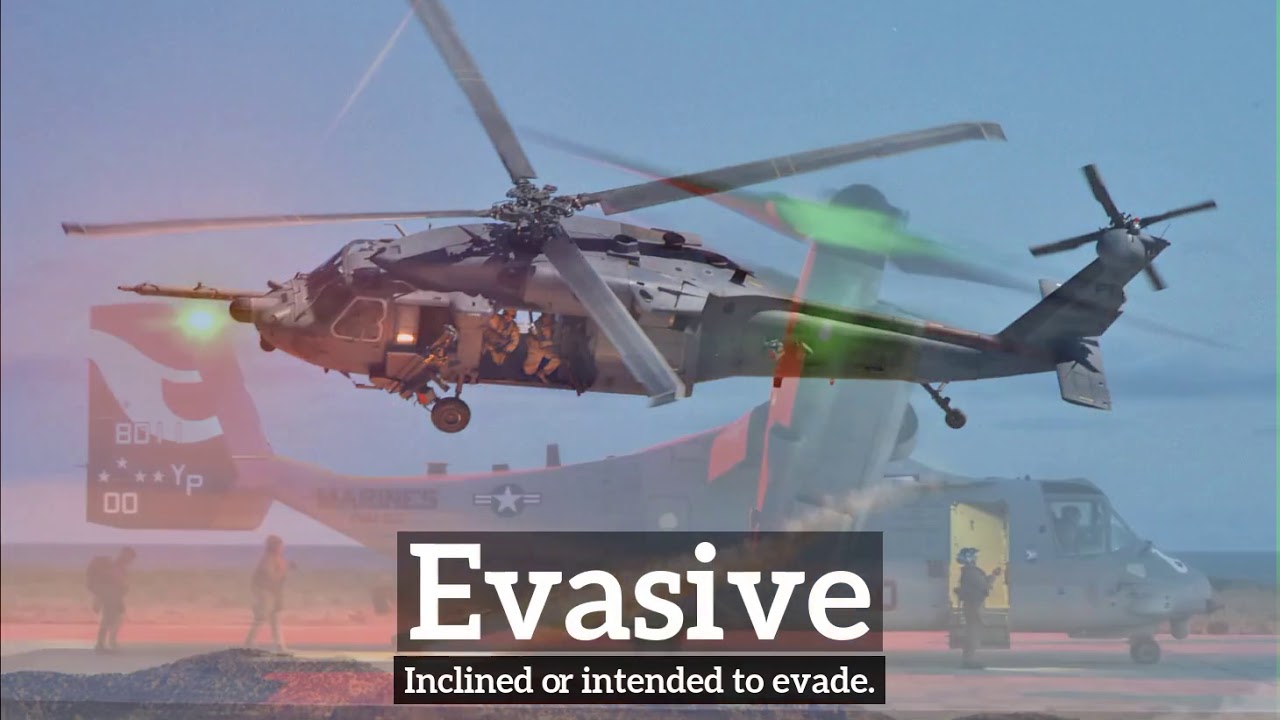 How to Say Evasive in English? | How Does Evasive Look? | What is ...