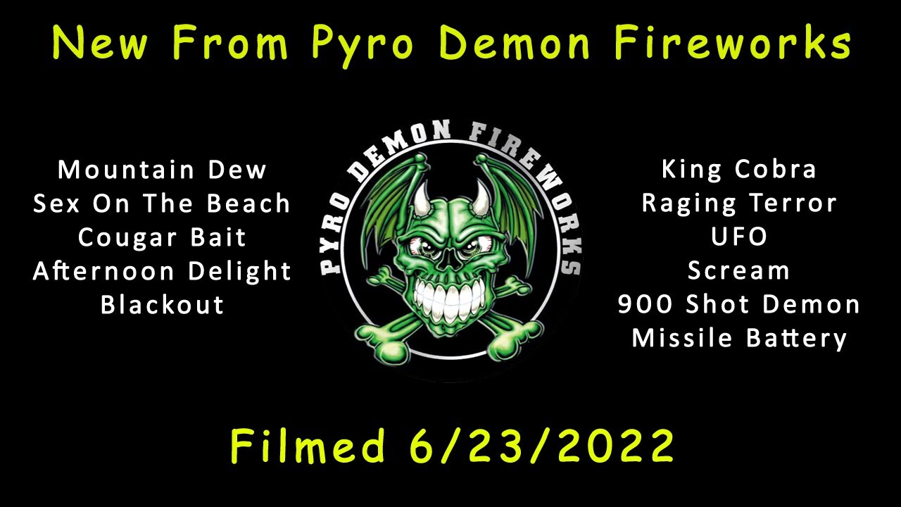 Mini PYRO DEMON FIREWORKS Demo - 6/23/22 - YouTube