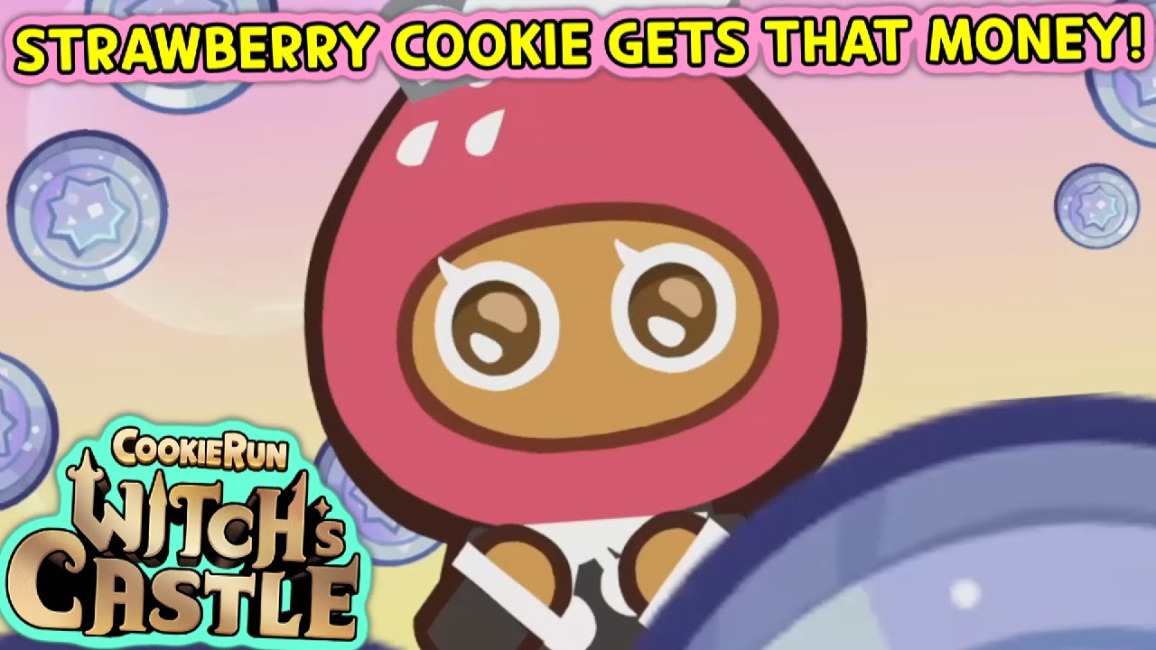 STRAWBERRY COOKIE INSTANTLY BECOMES RICH! (Cookie Run: Witch's Castle ...