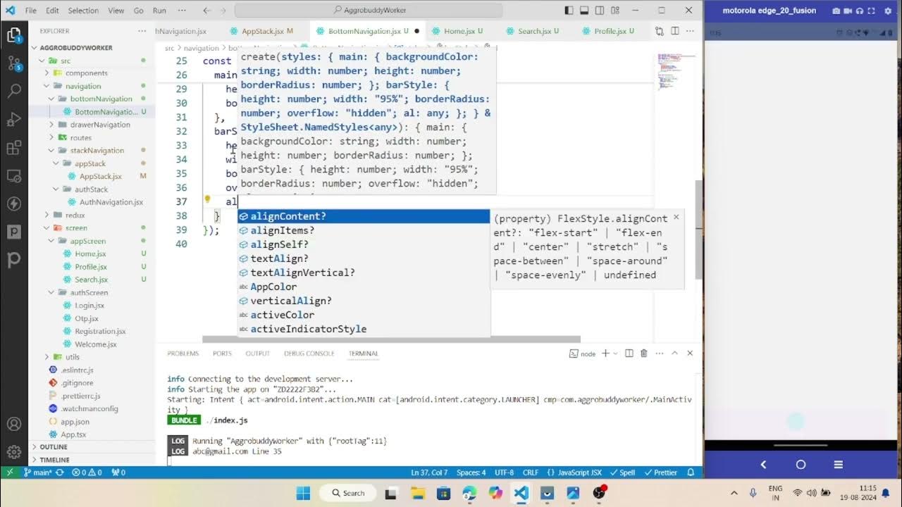 React Native Custom Bottom Navigation Bar Tutorial | Build Stylish ...
