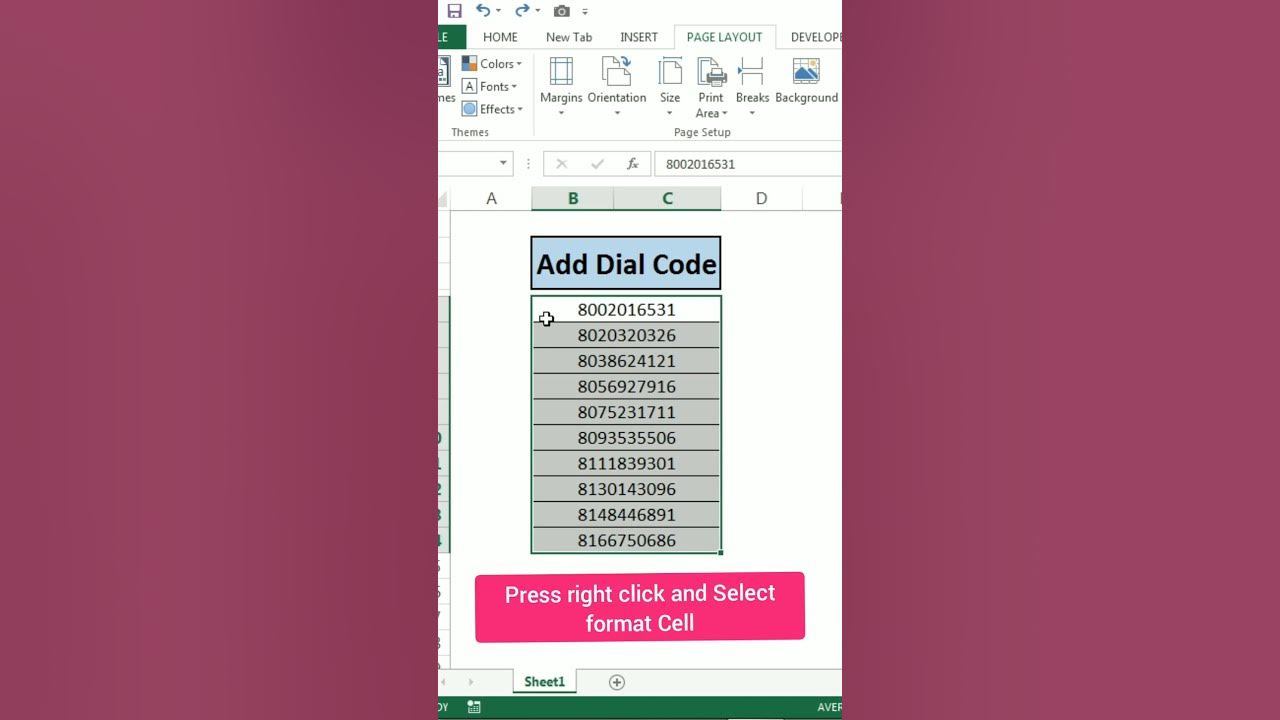Easy Way To Add Country Code In Excel !!! - YouTube