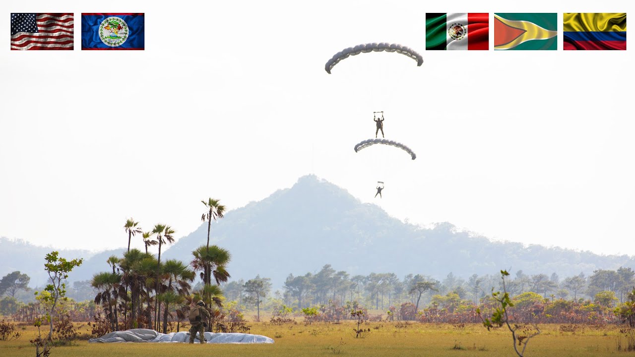 Paratroopers Jump into Jungle Training at TRADEWINDS22 in Belize - YouTube