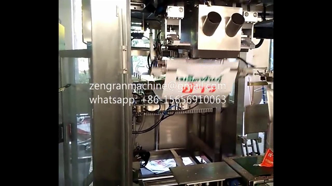 25kg big bag bagging machine stitching machine - YouTube