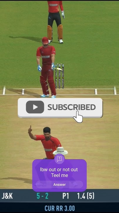 # YouTube short lbw out or not out wicket # Short # Viral - YouTube