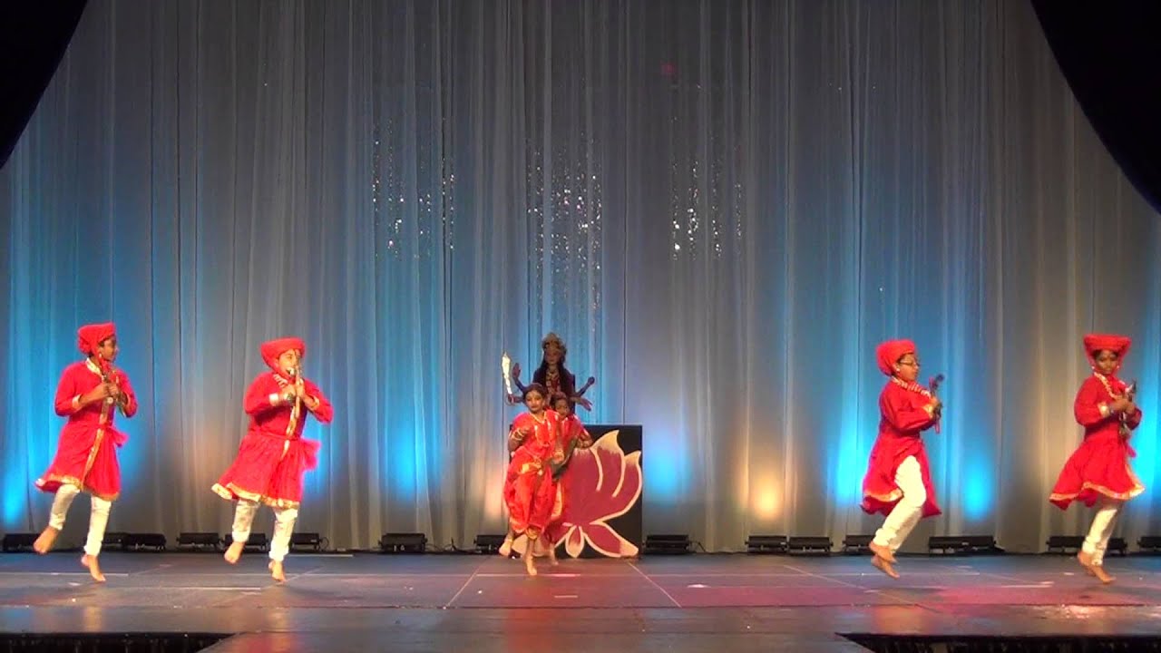 ld2011 Tampa Fest 2011 Junior Folk Marathi Gondhal Dance Dinesh - YouTube