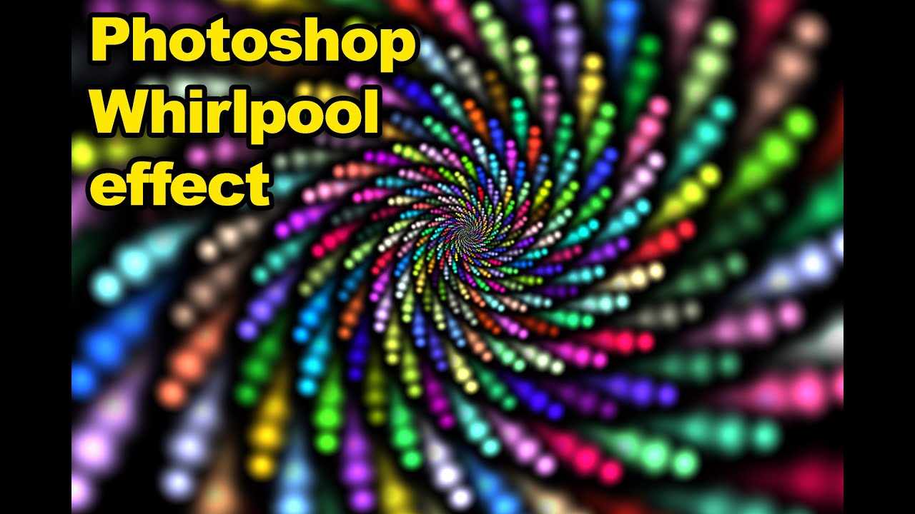 Photoshop gradient whirlpool effect tutorial how-to - YouTube