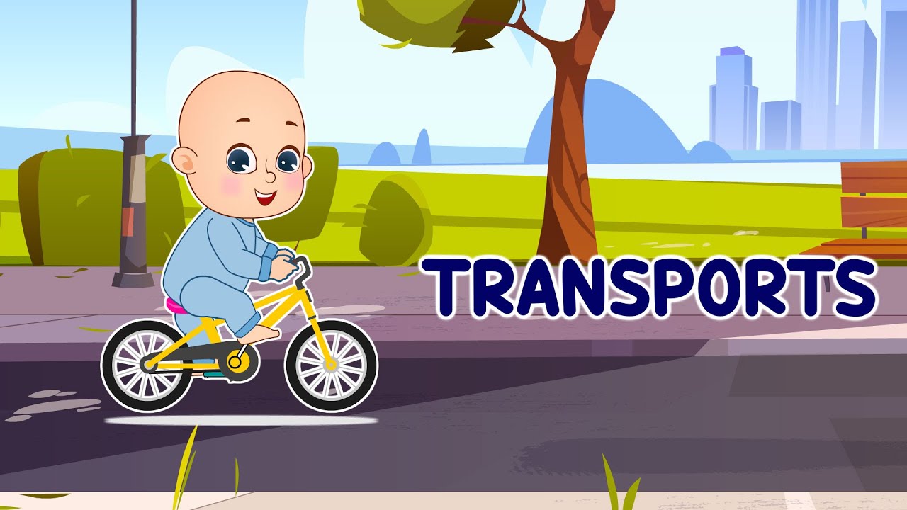 🚗🚂🚢 Fun Learning Adventure: Explore Types of Transport with Cartoon ...
