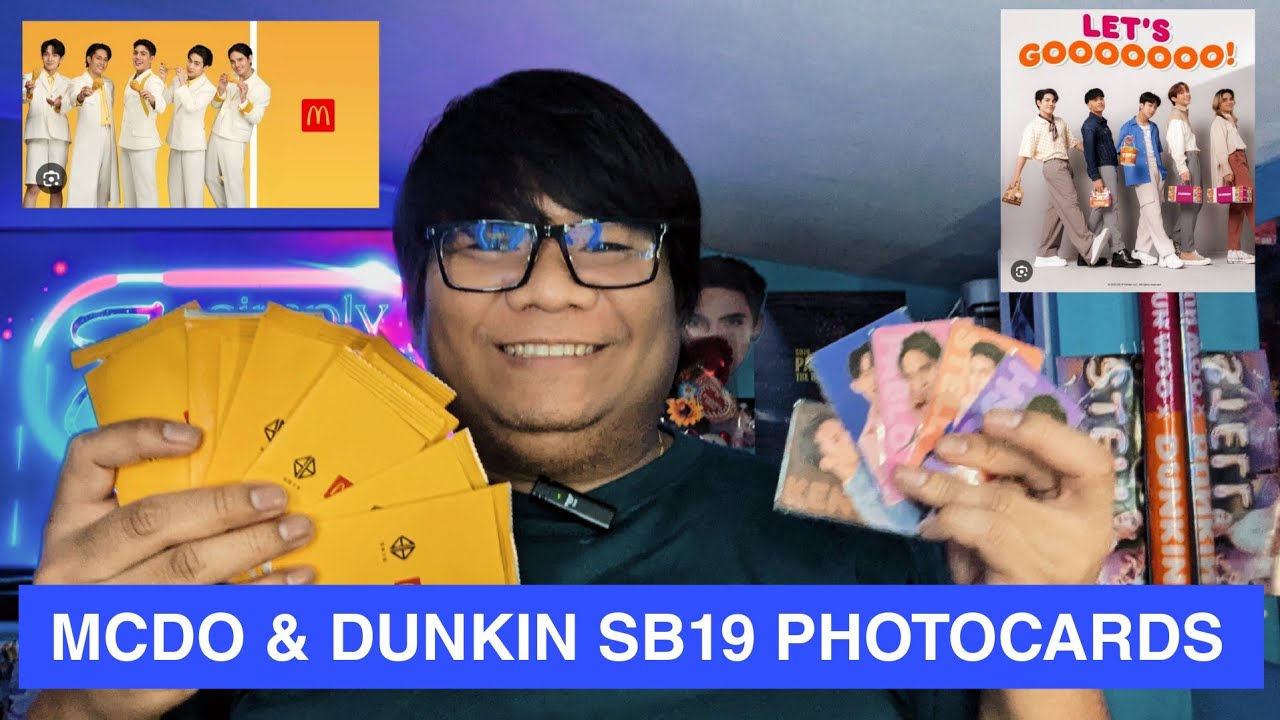 FanBoyVlog5 - SB19 Photo Cards from McDo & Dunkin' - YouTube