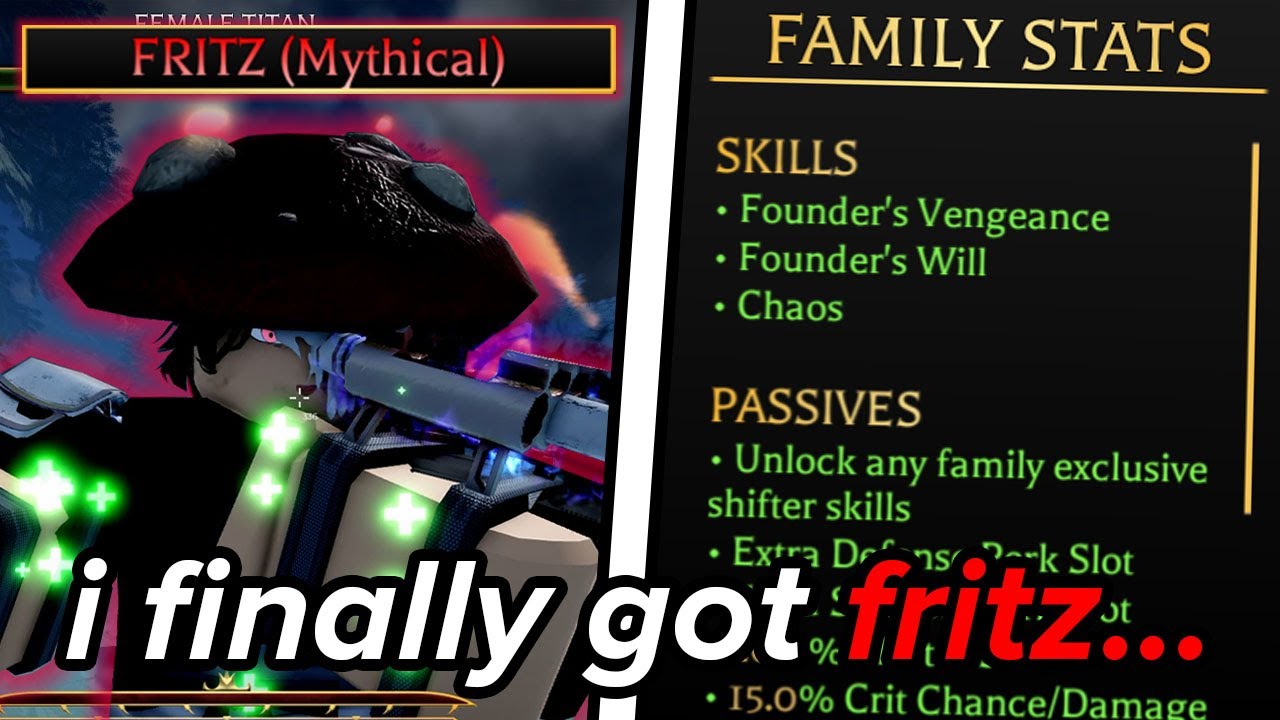 How I Finally OBTAINED The *FRITZ* Family In Attack On Titan Revolution ...