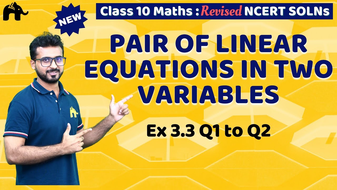 Pair of Linear Equations in Two Variables Class 10 Maths | Revised ...