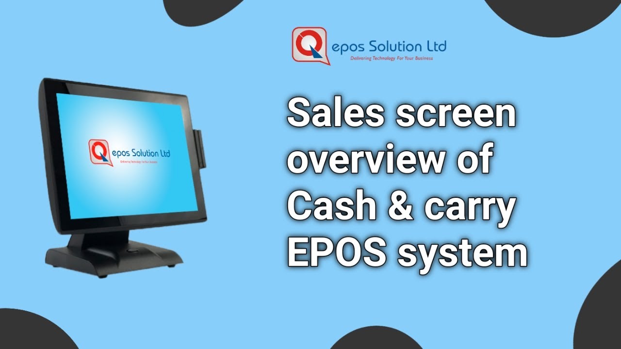 Sales screen overview of cash & carry EPOS system | Till System | Cash ...