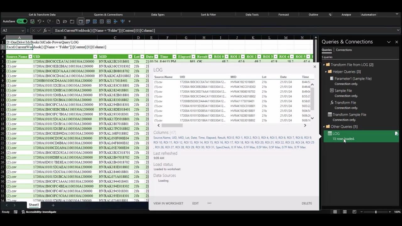 Power Query From csv Folder - YouTube