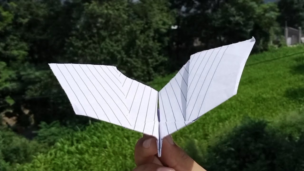 paper bat plane | paper bat making | How to make paper plane like Bird ...