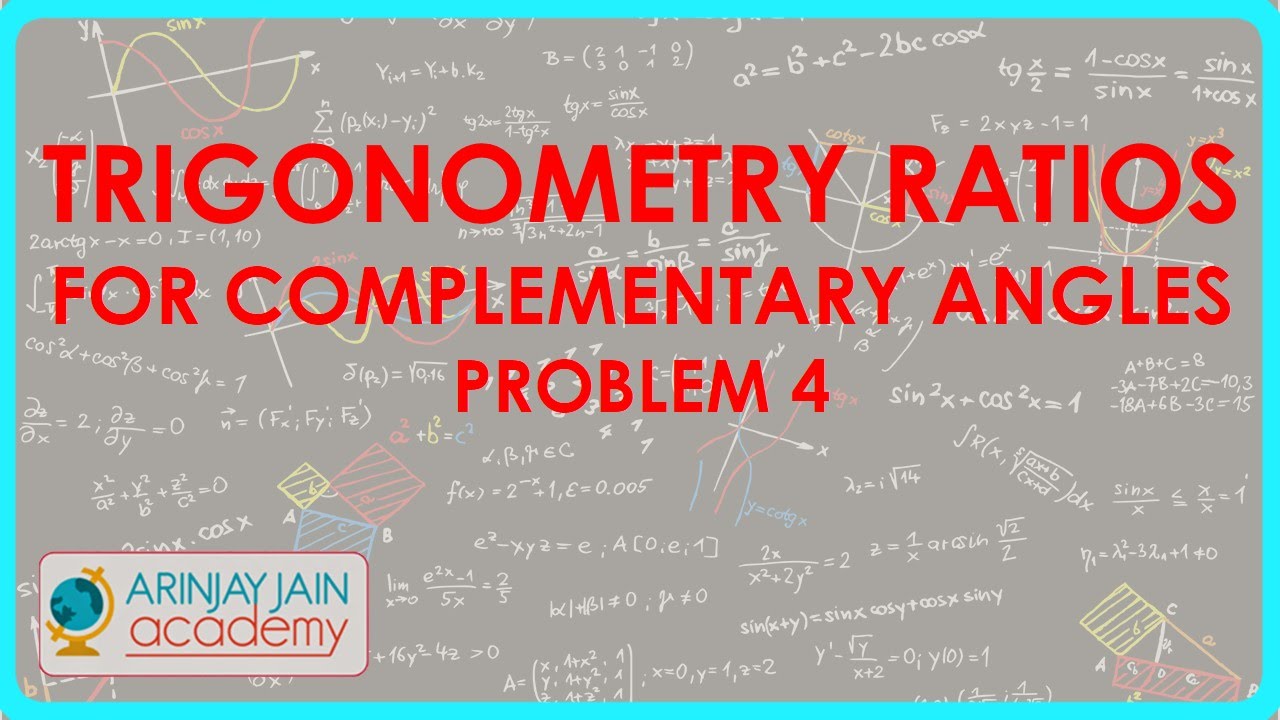 Trigonometry Ratios of Complementary angles - Problem 4 - Maths - Class ...