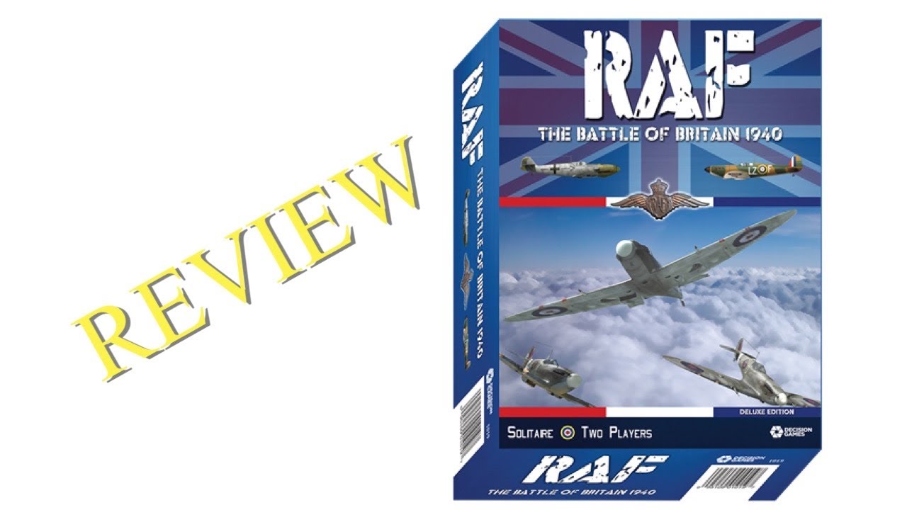 RAF THE BATTLE OF BRITAIN 1940 - BOARD GAME REVIEW - YouTube