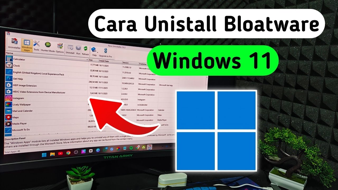 Cara Uninstall Bloatware Windows 11 || Bersihin Aplikasi yang Nggak ...
