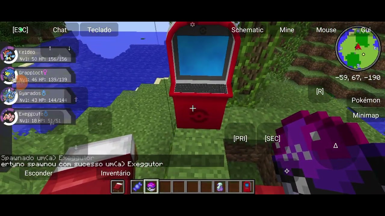 minha primeira vez gravando vídeo de Pixelmon com vocês!! - YouTube