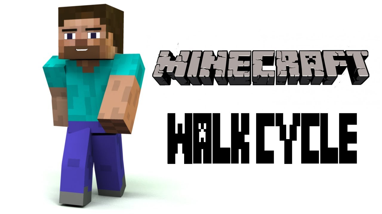 Minecraft Animation Rig Walk Cycle - YouTube