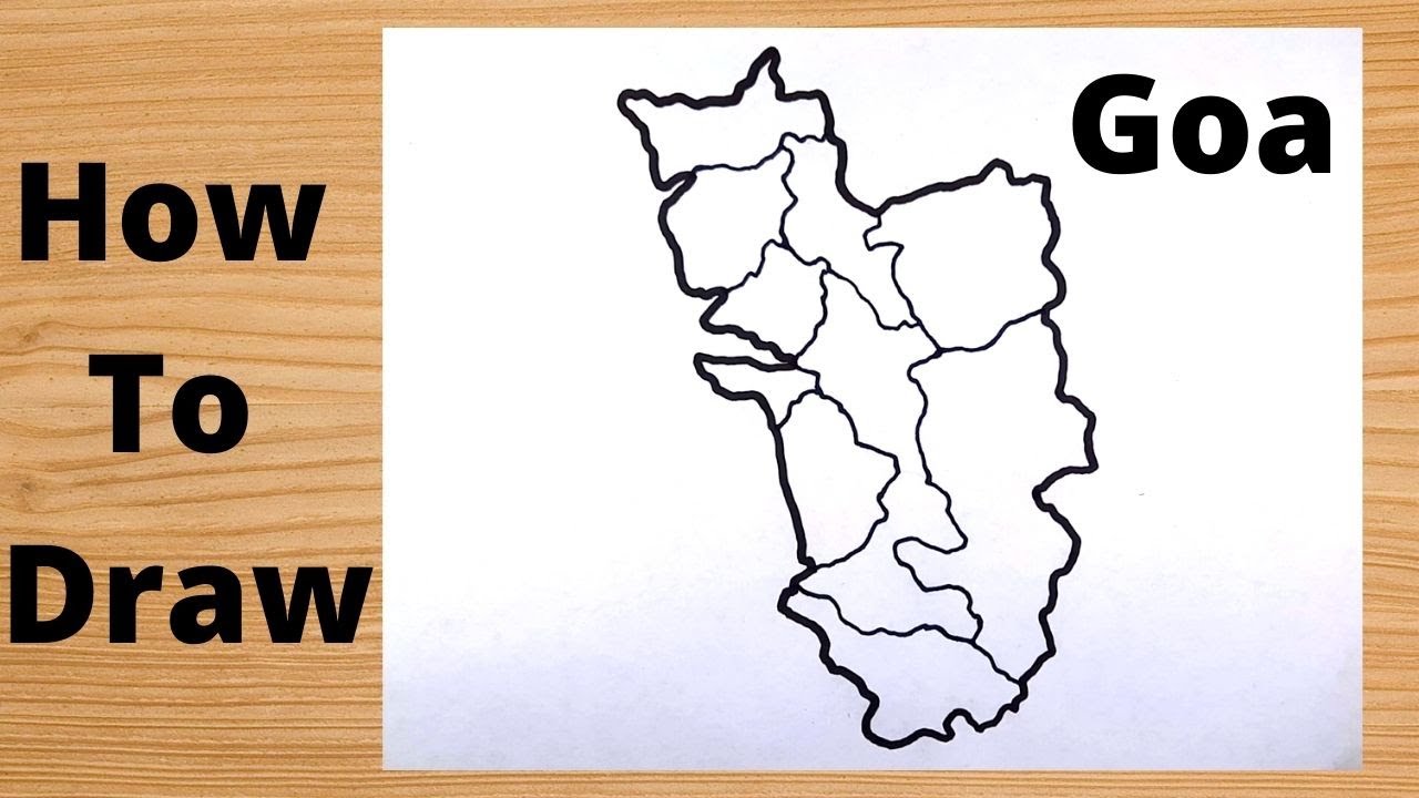 Drawing Goa Map | State of India - YouTube
