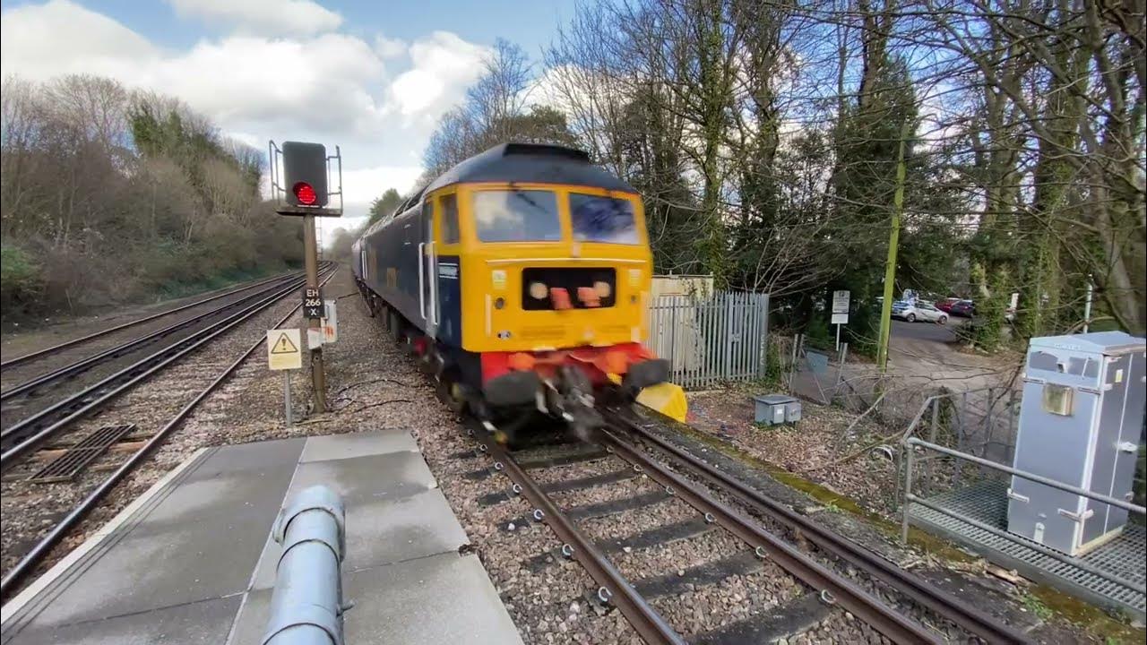 Class 47 + 360 Desiro | 47739 + 360101 | GBRf + East Midlands Railway | Shawford | 22/02/22 ...