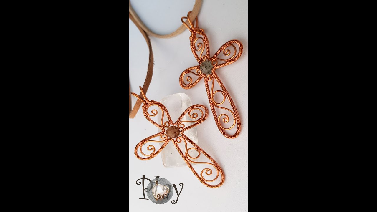 Play with wire | Cross | pendant | jewelry ideas | Christmas | DIY @Lan ...
