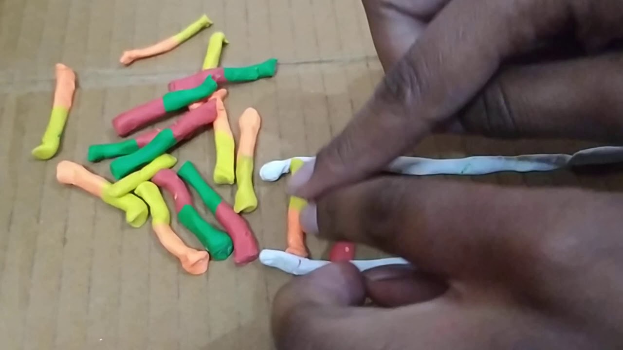 Simple DNA Model with clay - YouTube
