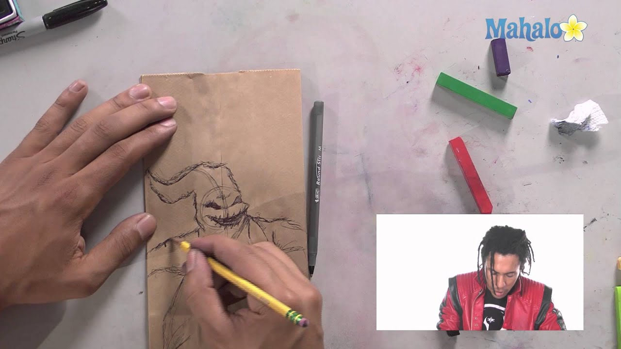 How to Draw Oogie Boogie - YouTube