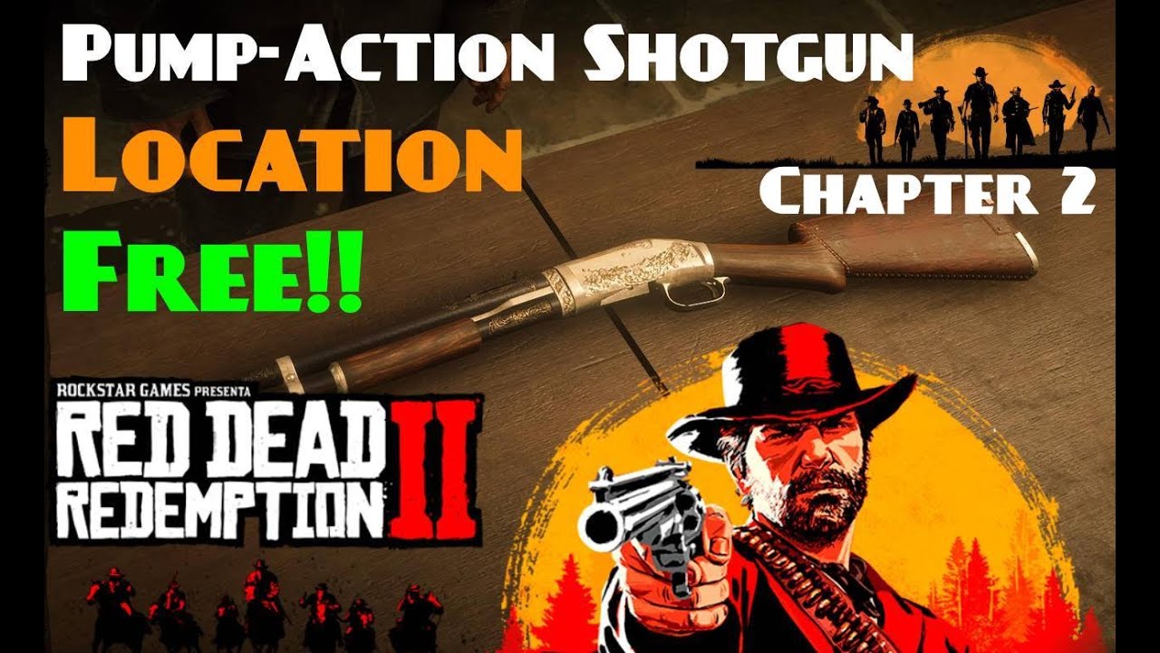 Red Dead Redemption 2 : FREE Pump-Action Shotgun Location at the start ...