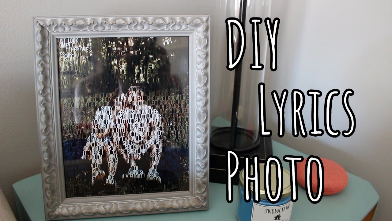 DIY | Image Inside Lyrics Photo (ft. Photoshop) - YouTube