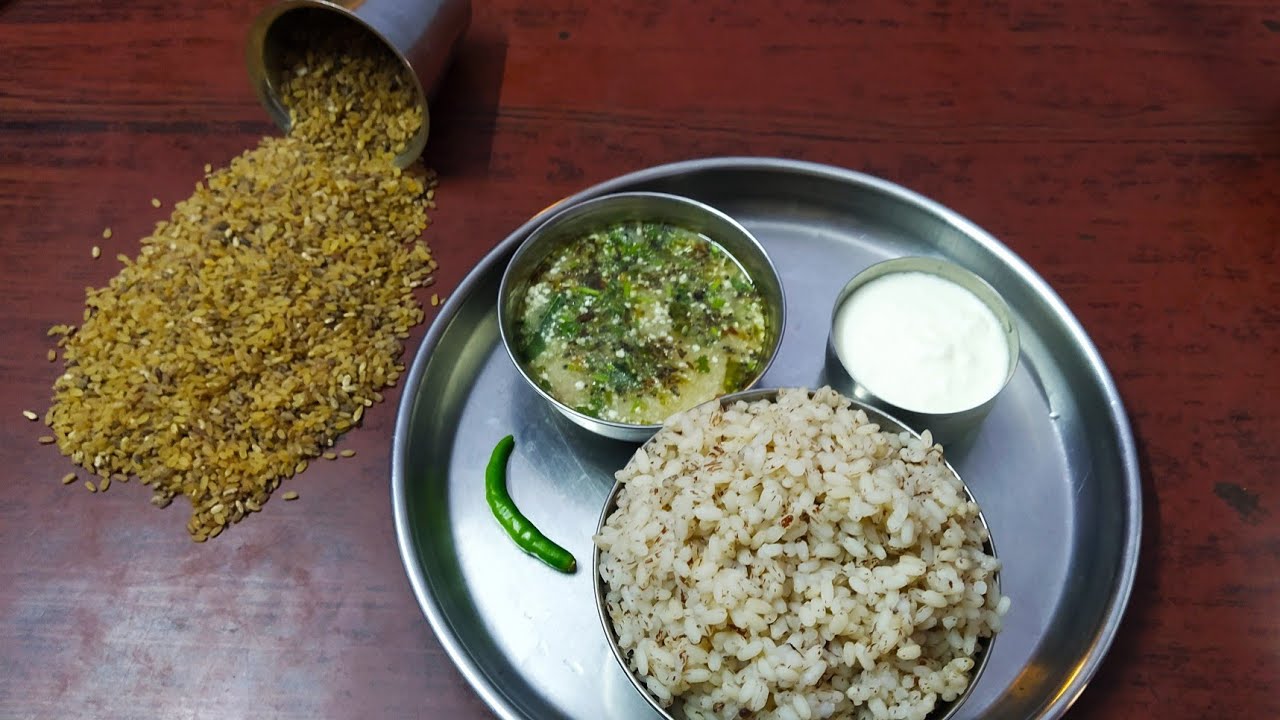 Boiled rice with Ganji saaru /ಕುಸುಬಲಕ್ಕಿ ಅನ್ನದೊಂದಿಗೆ ಉಕ್ಕು ತಿಳಿ ಸಾರು ...