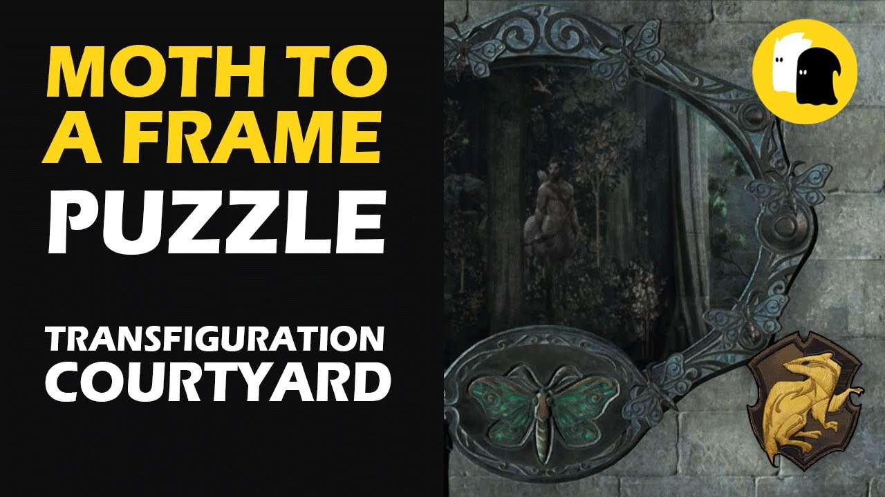 Hogwarts Legacy Moth to Frame Transfiguration Courtyard Puzzle in ...