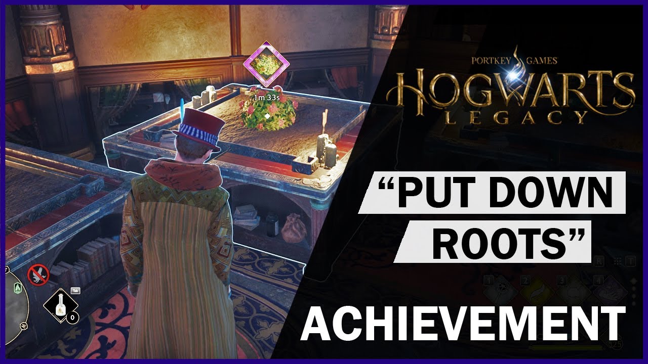 Hogwarts Legacy - "Put Down Roots" Achievement (ALL PLANTS!) - YouTube