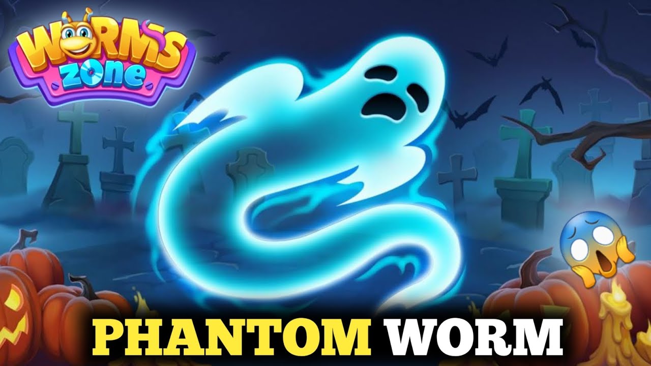 PHANTOM 👻 WORM Game Play 😱 in Worm Zone.io | Halloween 🦇 Season Worm ...