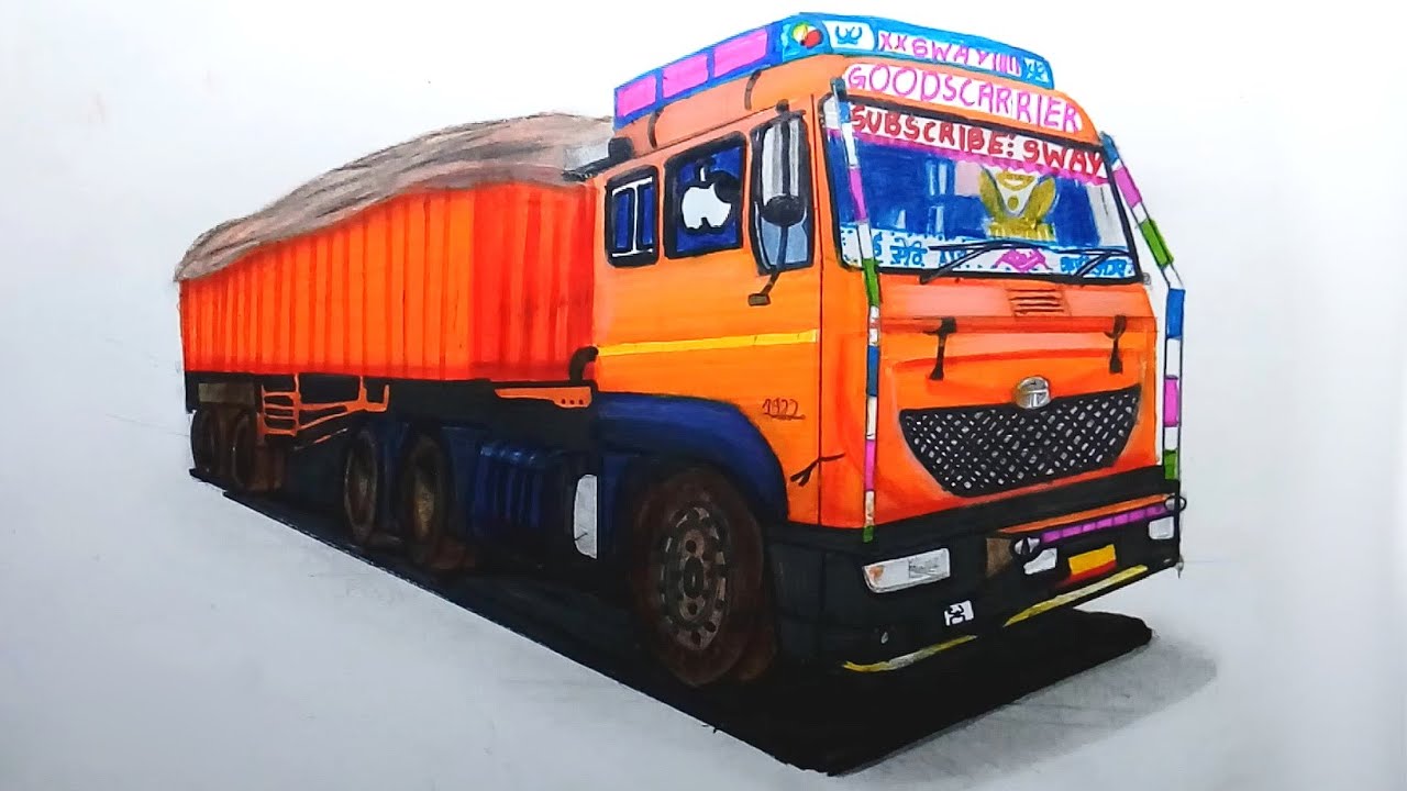 Tata Signa Drawing || SWAY || Step By Step - YouTube